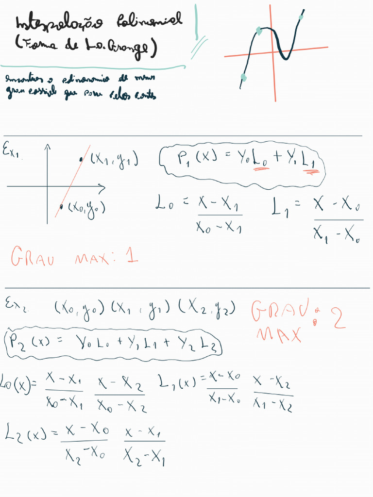 Calc Num Brisa Polinômio Interpolador de LaGrang_250124_114555 | PDF