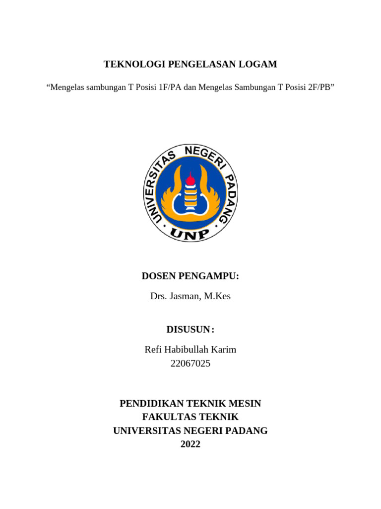 Panduan Mengelas Posisi T | PDF