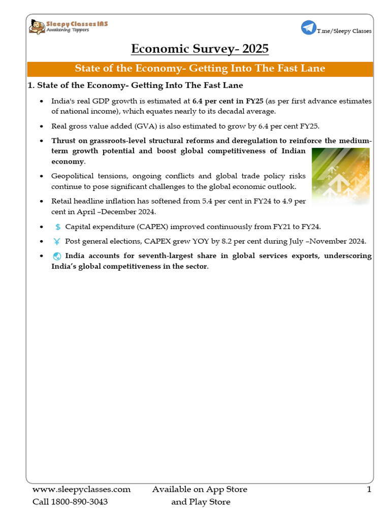 Economic Survey - 2025 | PDF | Inflation | Consumer Price Index