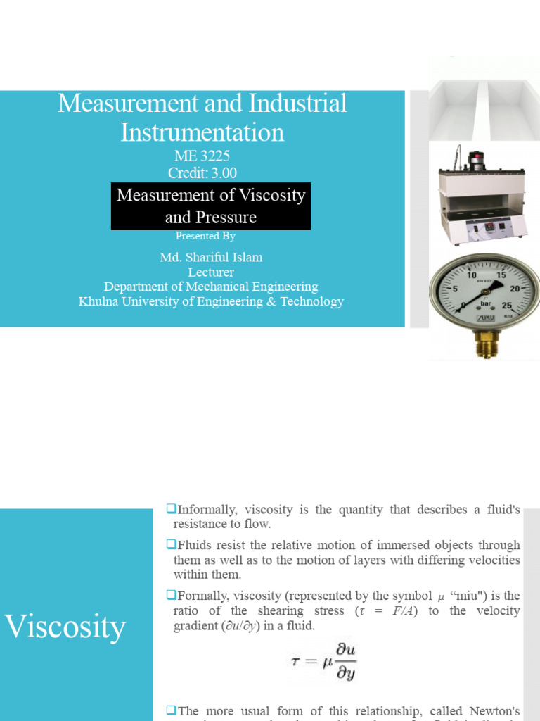 15723120947. Measurment of viscosity & Pressure | PDF | Pressure ...
