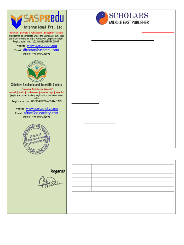 Acceptance SJHSS-32-2024 | PDF