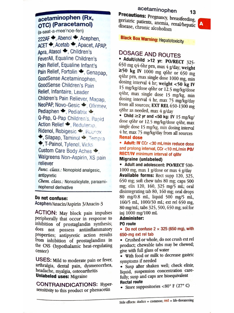 Acetaminophen | PDF