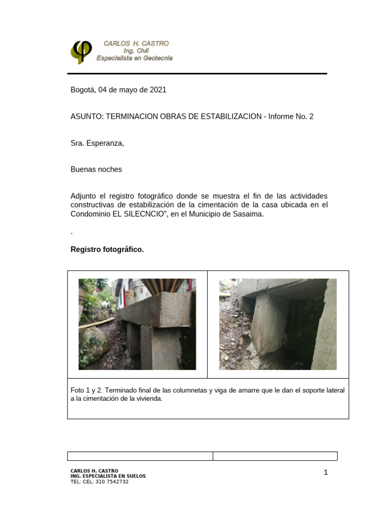 Informe Final Obra | PDF