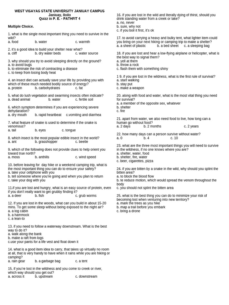 pathfit-4-summative-exam | PDF