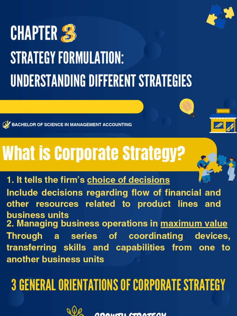 Chapter 3 Strategy Formulation Understanding Different Strategies PDF | PDF | Strategic ...