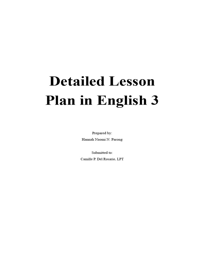 Detailed-Lesson-Plan-Template | PDF