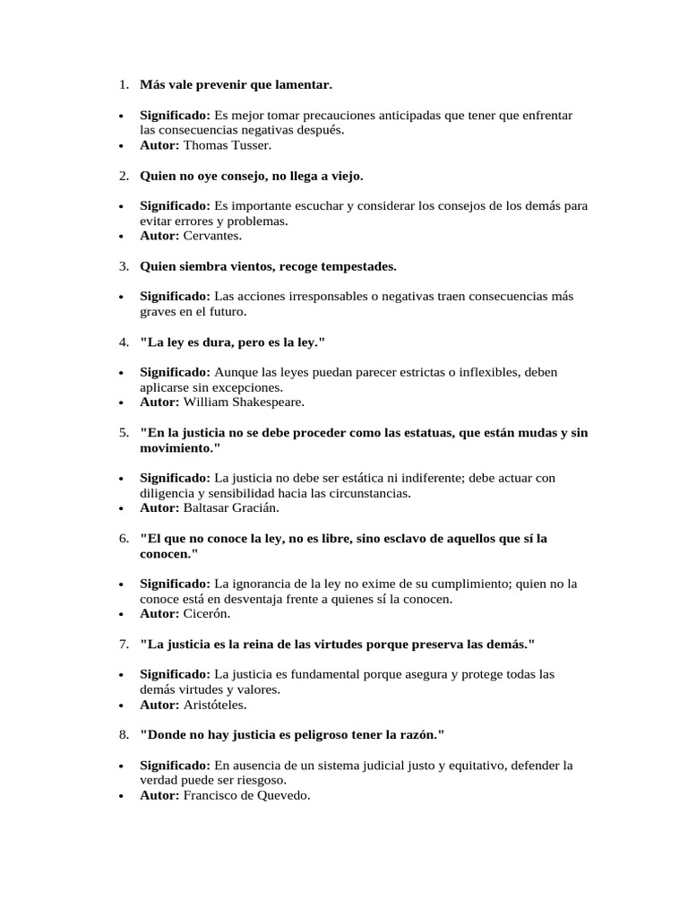 TAREA DE REFRANES | PDF | Justicia | Crimen y violencia