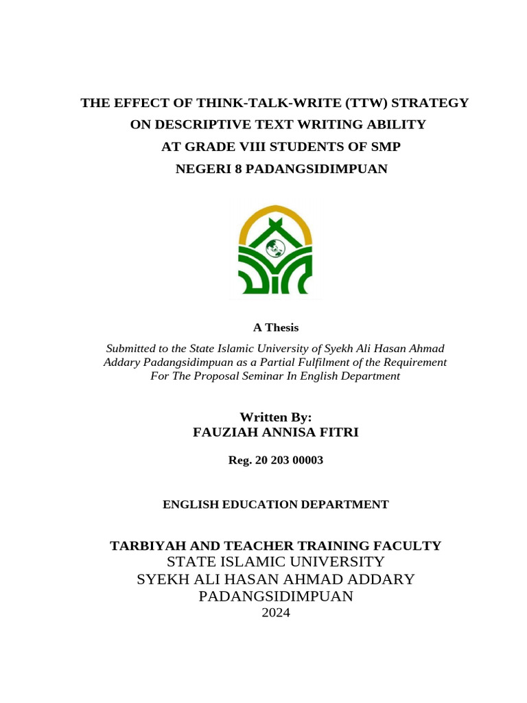 Fauziah Annisa Fitri | PDF | Methodology | Learning