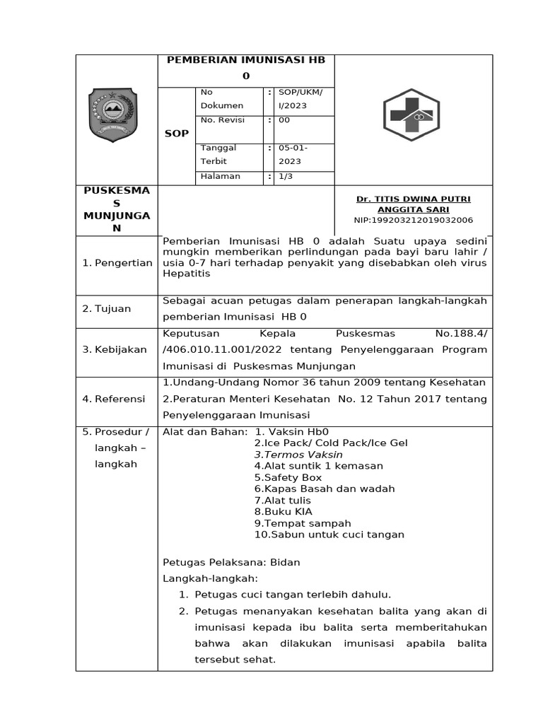 New Fix Sop HB 0 | PDF
