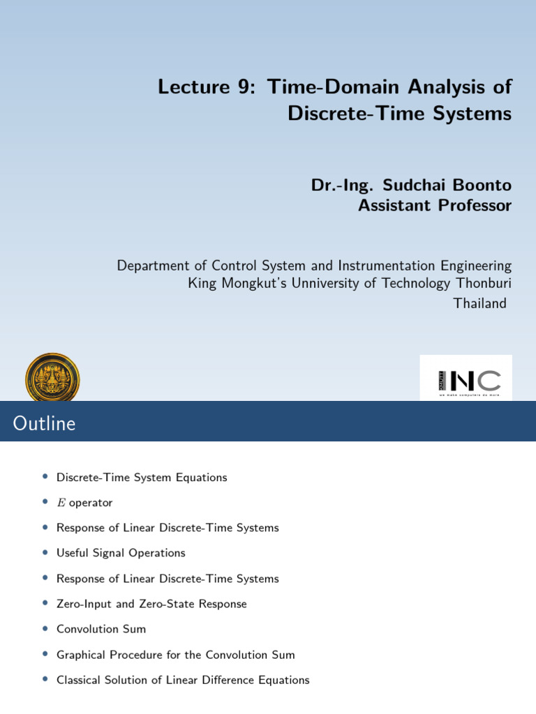 lecture9_2018 | PDF | Eigenvalues And Eigenvectors | Mathematical Concepts