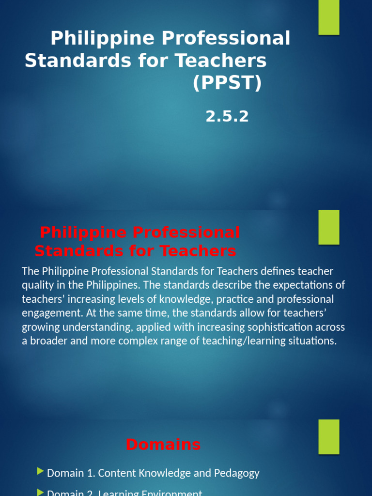 PPST powerpoint (Kathy) | PDF | Teachers | Learning