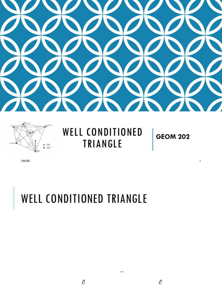 Well Conditioned Triangle Analysis | PDF