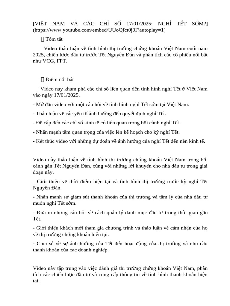 Khớp lệnh VTV Index | PDF