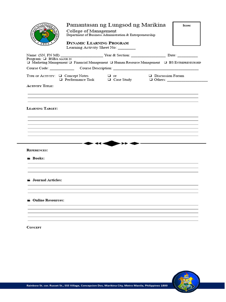 Answer Sheet 1 GROUP 4 - Learning - Activity - Sheet 1 Research Title | PDF