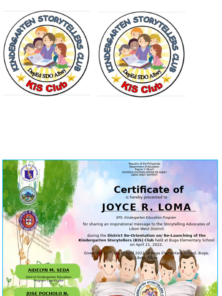 Certificate For Guest Storyteller | PDF | Schools | School Types