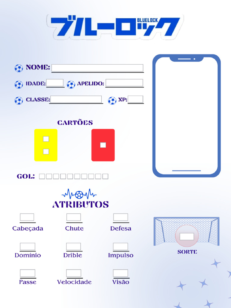 Blue Lock Ficha Reiji | PDF