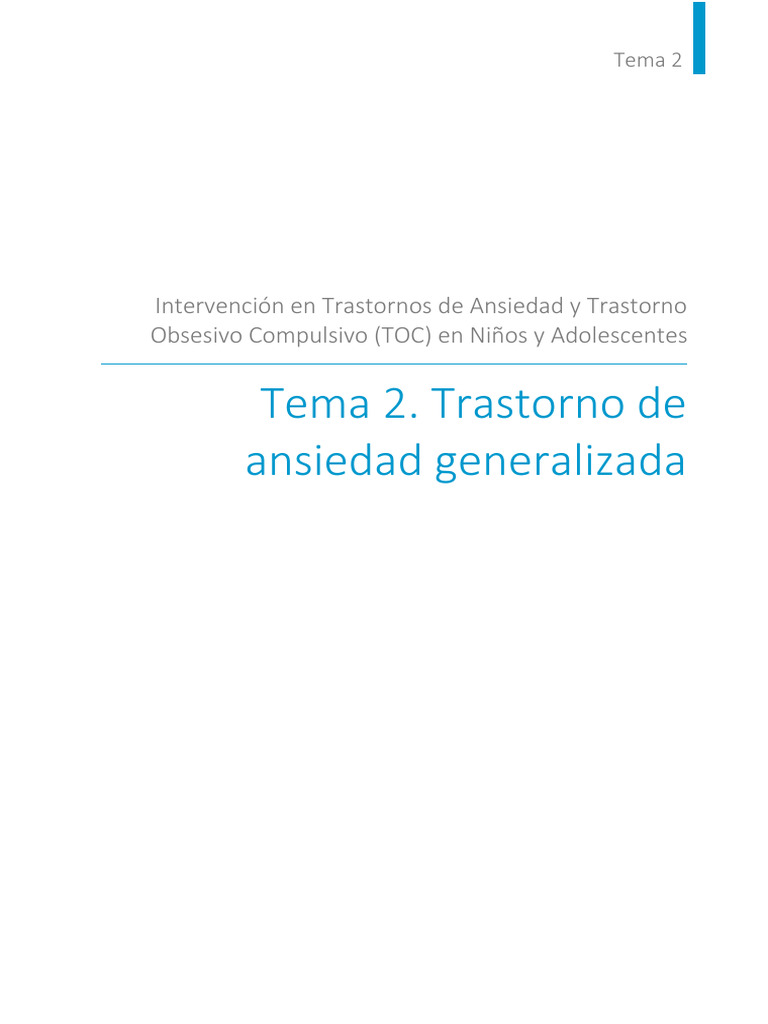 Intervencion 2 | PDF | Desorden obsesivo compulsivo | Ansiedad