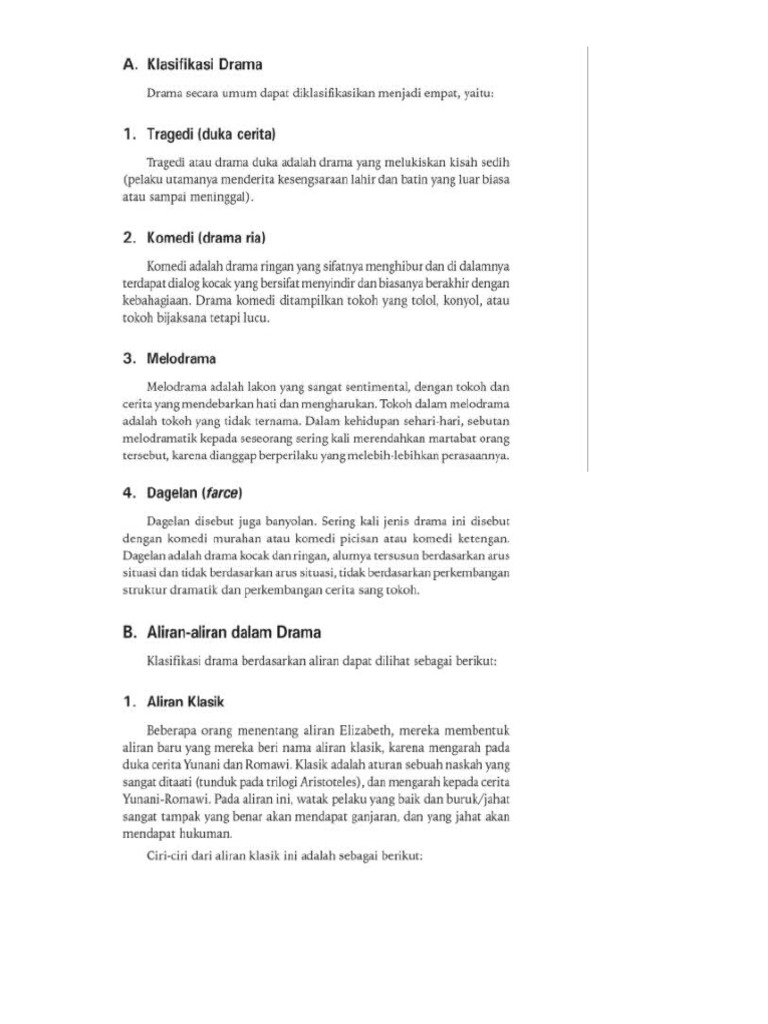 Materi 2 Klasifikasi Drama Dan Sejarah Teater | PDF