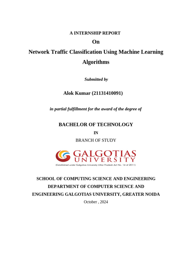 Internship Report | PDF | Machine Learning | Applied Mathematics