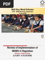 Mid Day Meal Scheme: School Monthly Data Capture Format (MDCF) | PDF ...