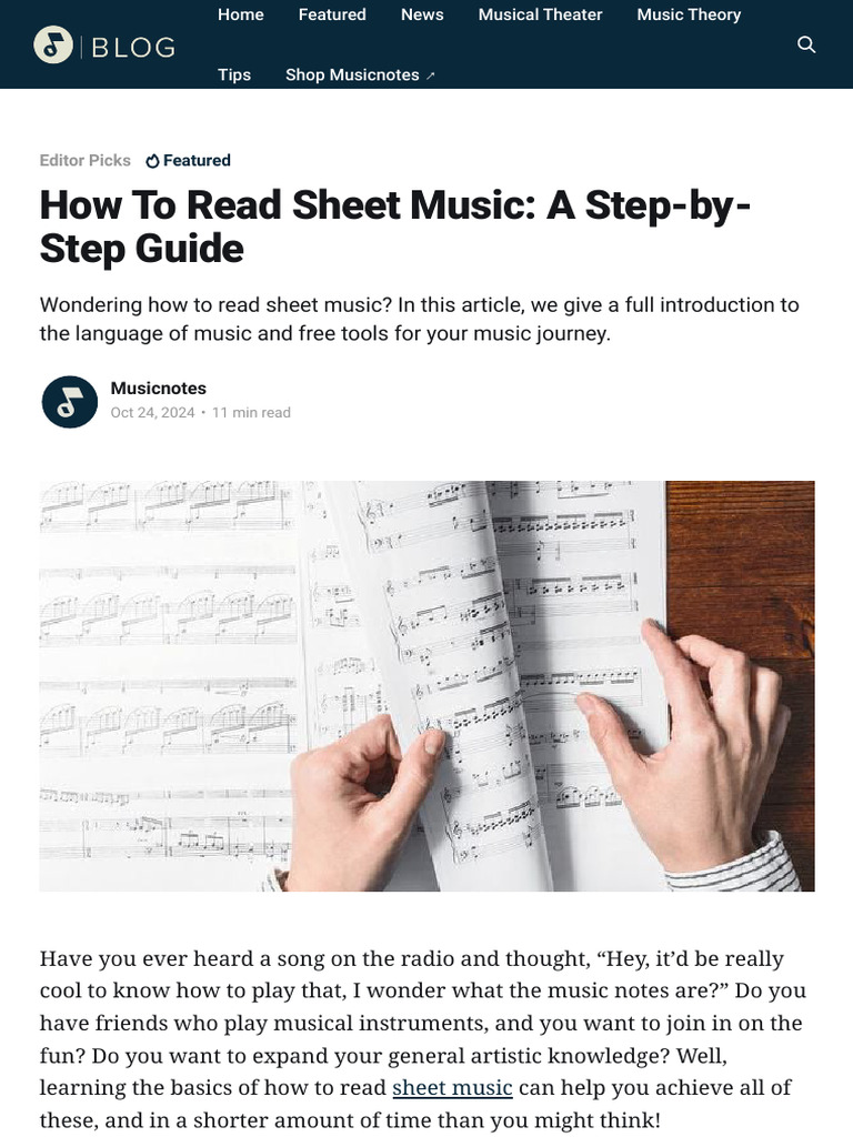 How to Read Sheet Music: A Guide | PDF | Tempo | Clef