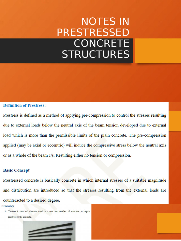Notes in Prestressed Concrete Structures | PDF