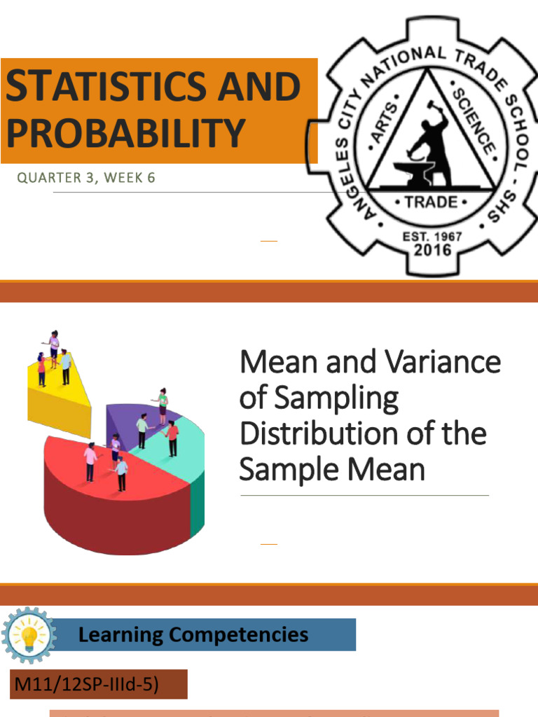 2nd Sem q3w6 Stat and Prob | PDF | Variance | Standard Error