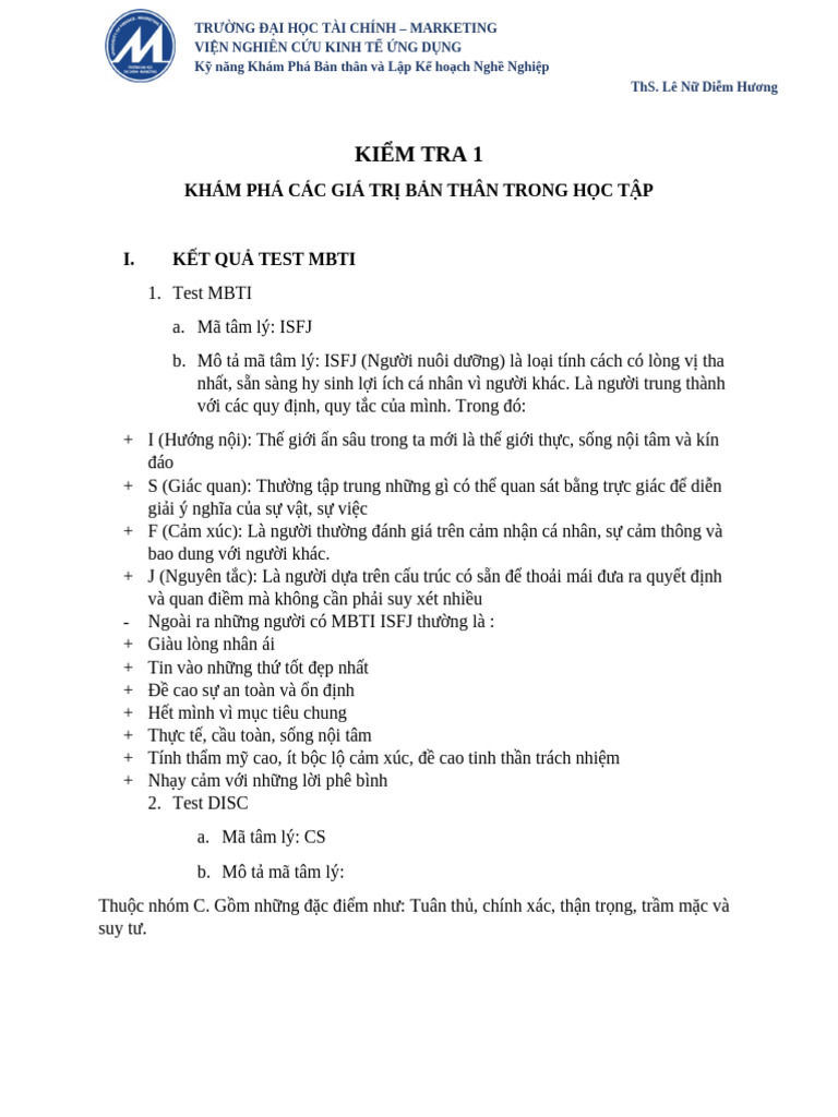 9. Mau yeu cau kiem tra 1 | PDF