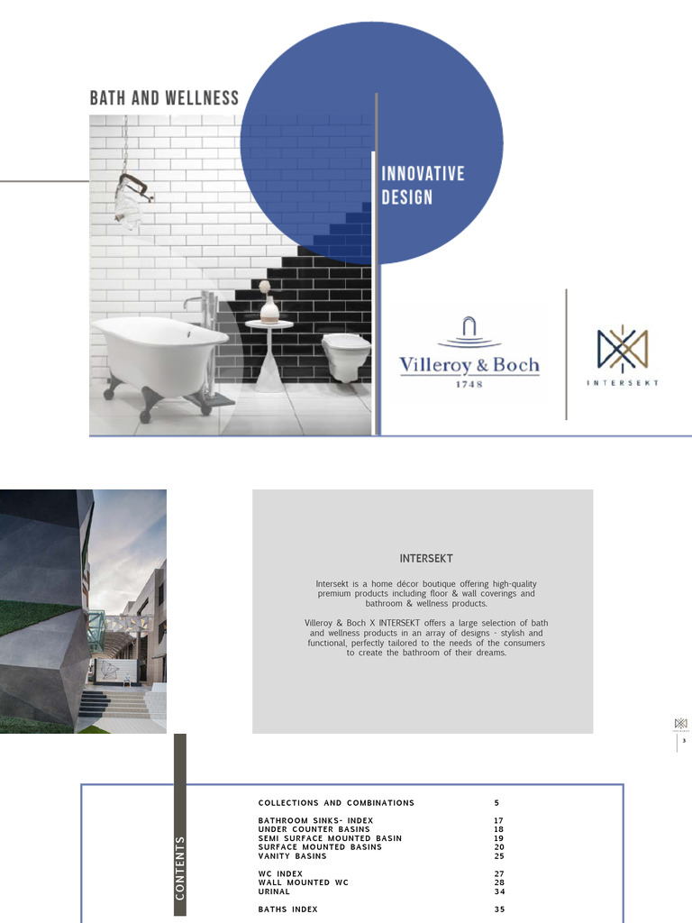 INTERSEKT Villeroy Boch Catalogue | PDF | Home | Hygiene
