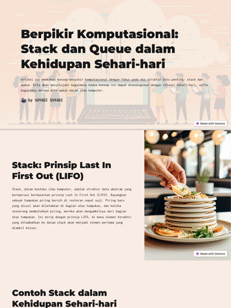 Stack & Queue dalam Sehari-hari | PDF