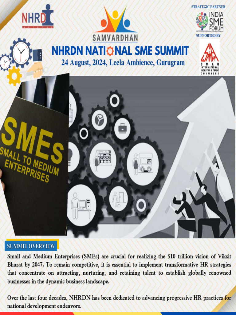Samvardhan -National SME Summit 2024-Brochure_20240801_104530_0000_compressed (1) | PDF | Small ...