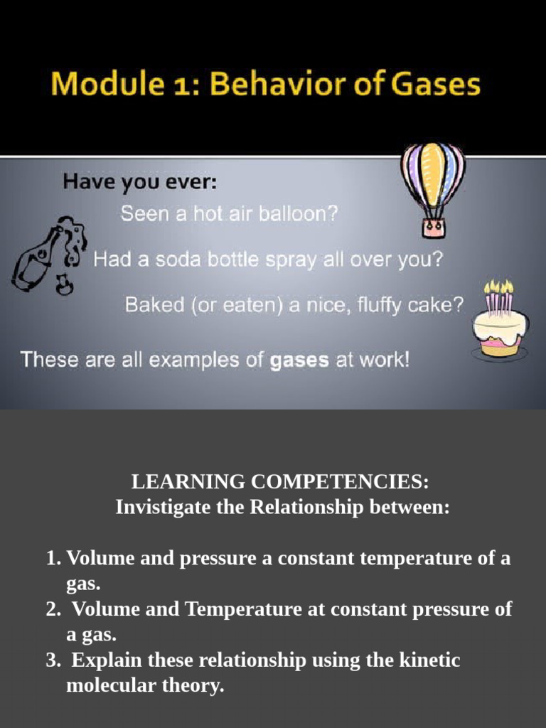 Understanding Gas Laws and Behavior | PDF