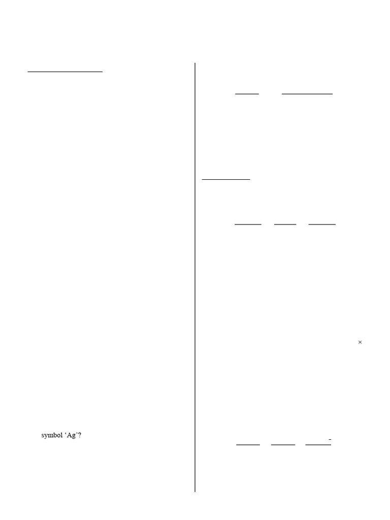 Atomic Structure Exercise for Chemistry | PDF | Atoms | Isotope