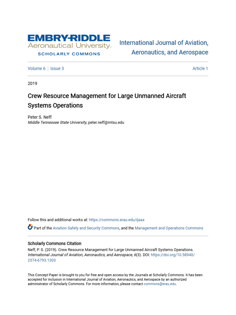 CRM for Large Unmanned Aircraft Systems | PDF | Unmanned Aerial Vehicle ...