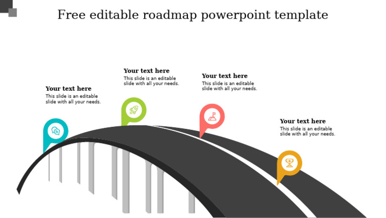 76114-free editable roadmap powerpoint template | PDF