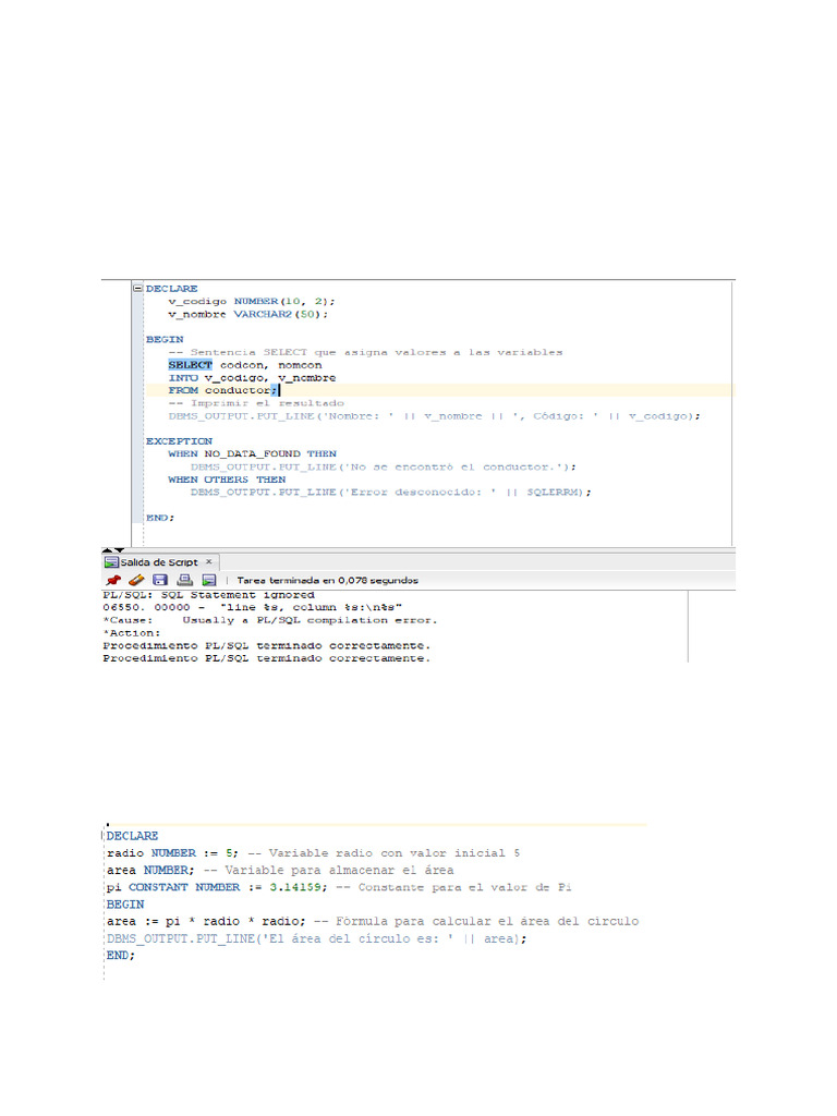PL - SQL - Job Ejercicio | PDF | Pl / Sql | Ingeniería de software