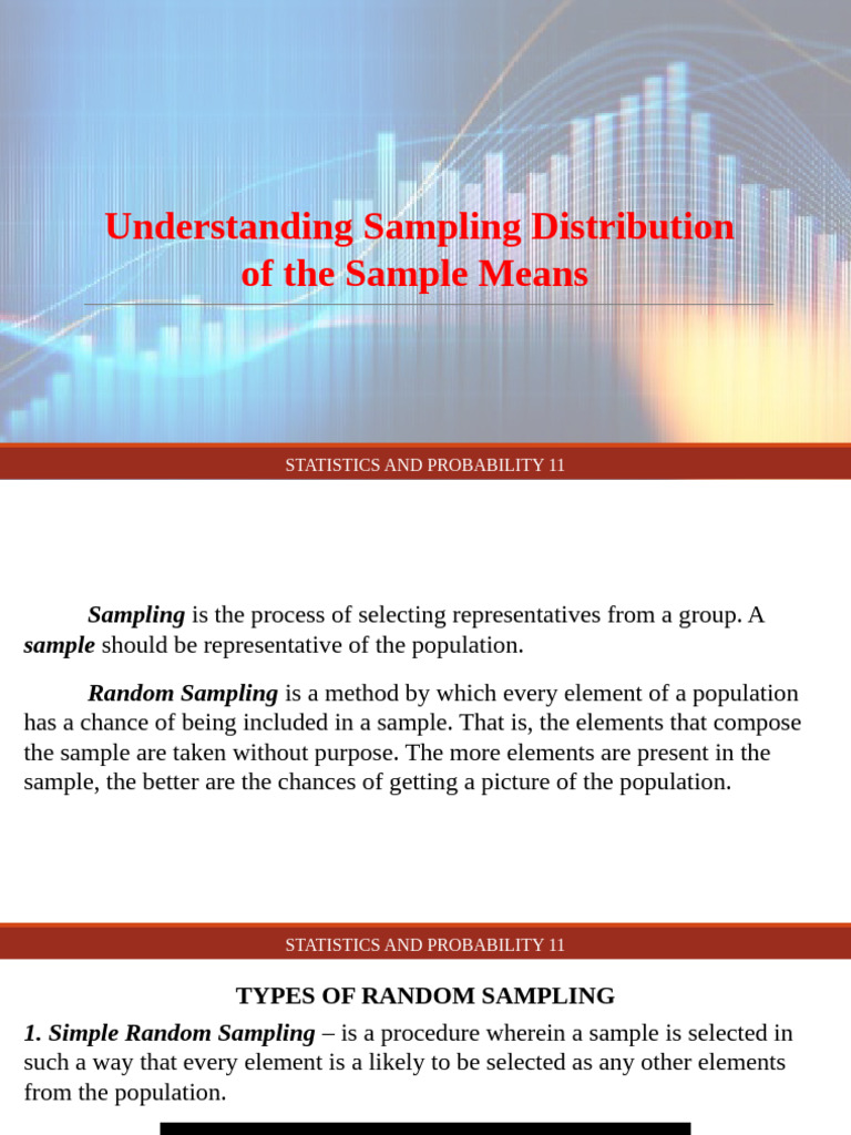 Understanding Sampling Distribution of The Sample Means | PDF | Sampling (Statistics ...