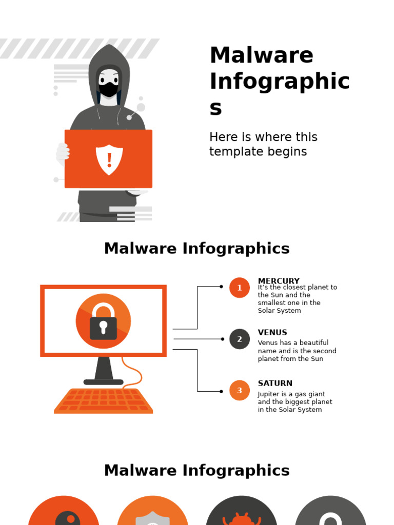 Malware Infographics by Slidesgo | PDF | Planets | Solar System