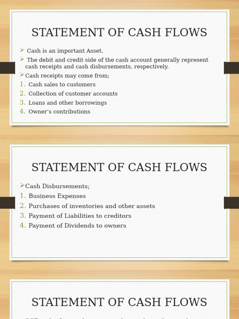 Statement of Cash Flows | PDF | Debits And Credits | Cash Flow Statement
