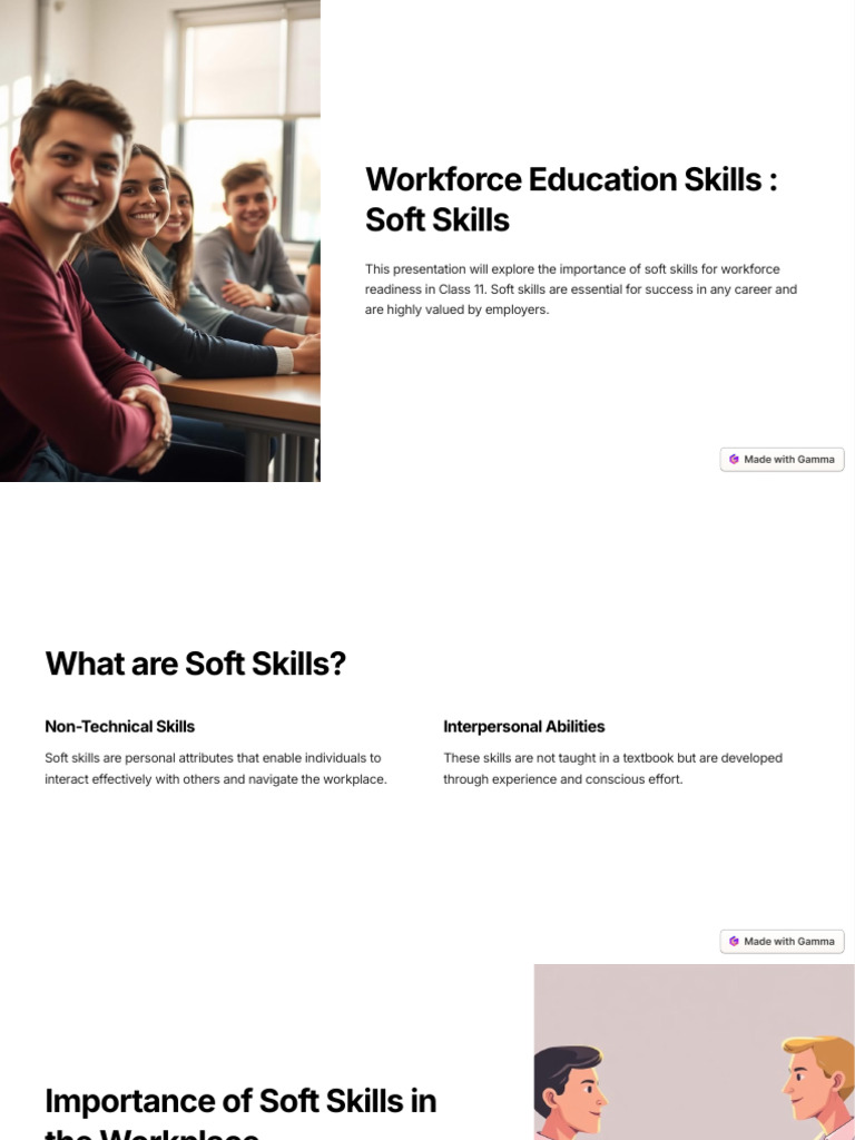 Workforce Education Skills Soft Skills | PDF | Skill | Communication