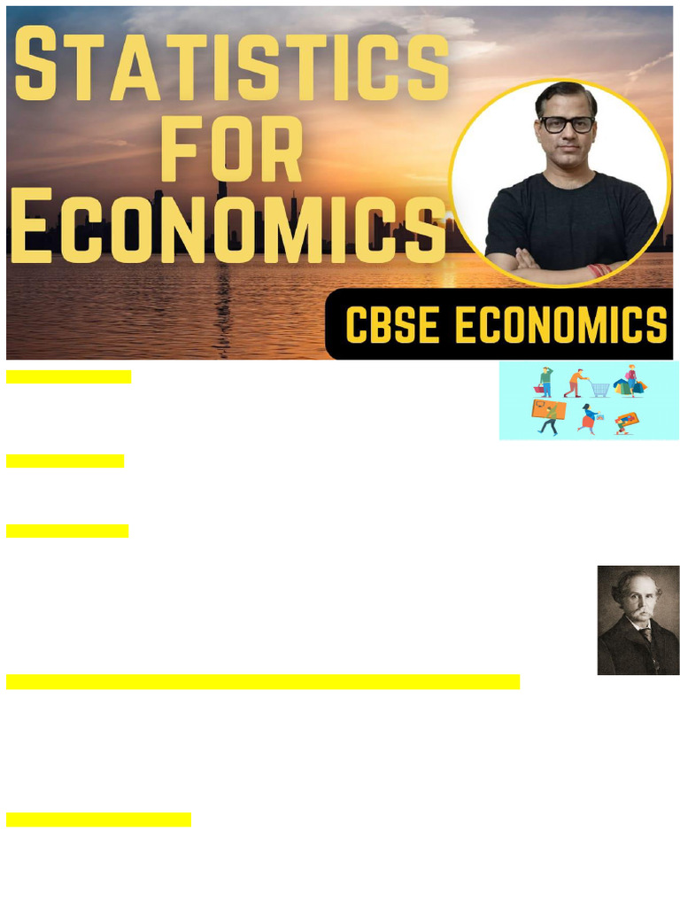 Statistics in Economics Explained | PDF | Statistics | Economics