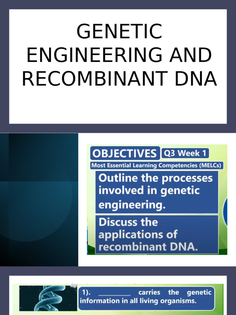 Genetic Engineering | PDF