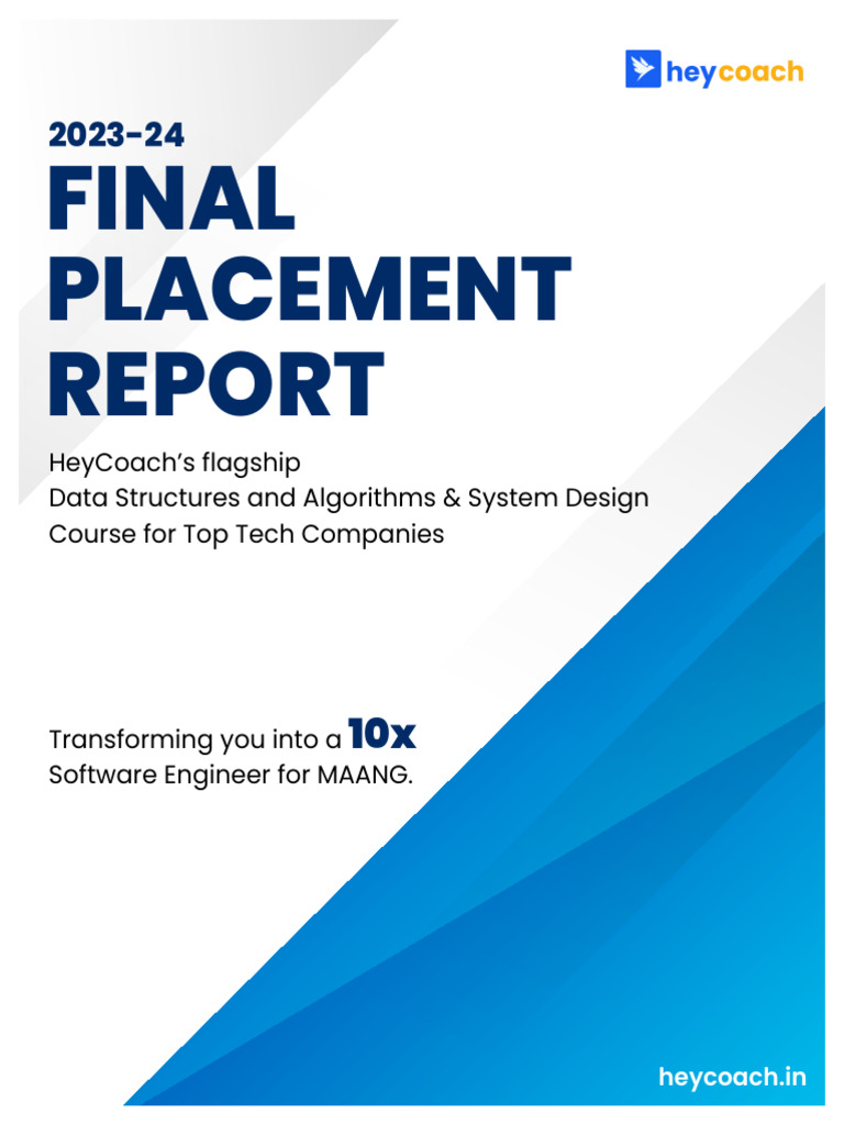 HeyCoach Placement Report 2023-24 | PDF | Salary | Computing