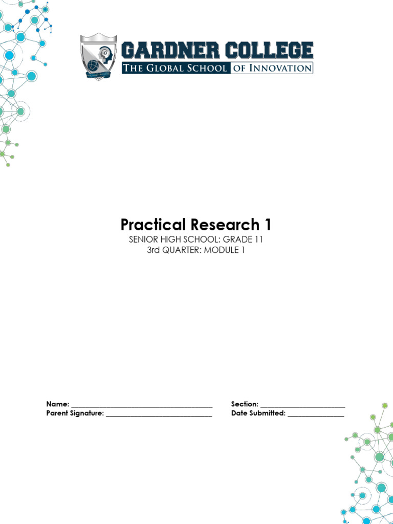 2nd Sem MODULE 1 Practical Research1 Week2 | PDF | Inquiry | Experiment