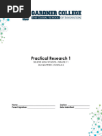 Practical Research 1 - Quarter 1 - Module 2 - Qualitative Research and ...