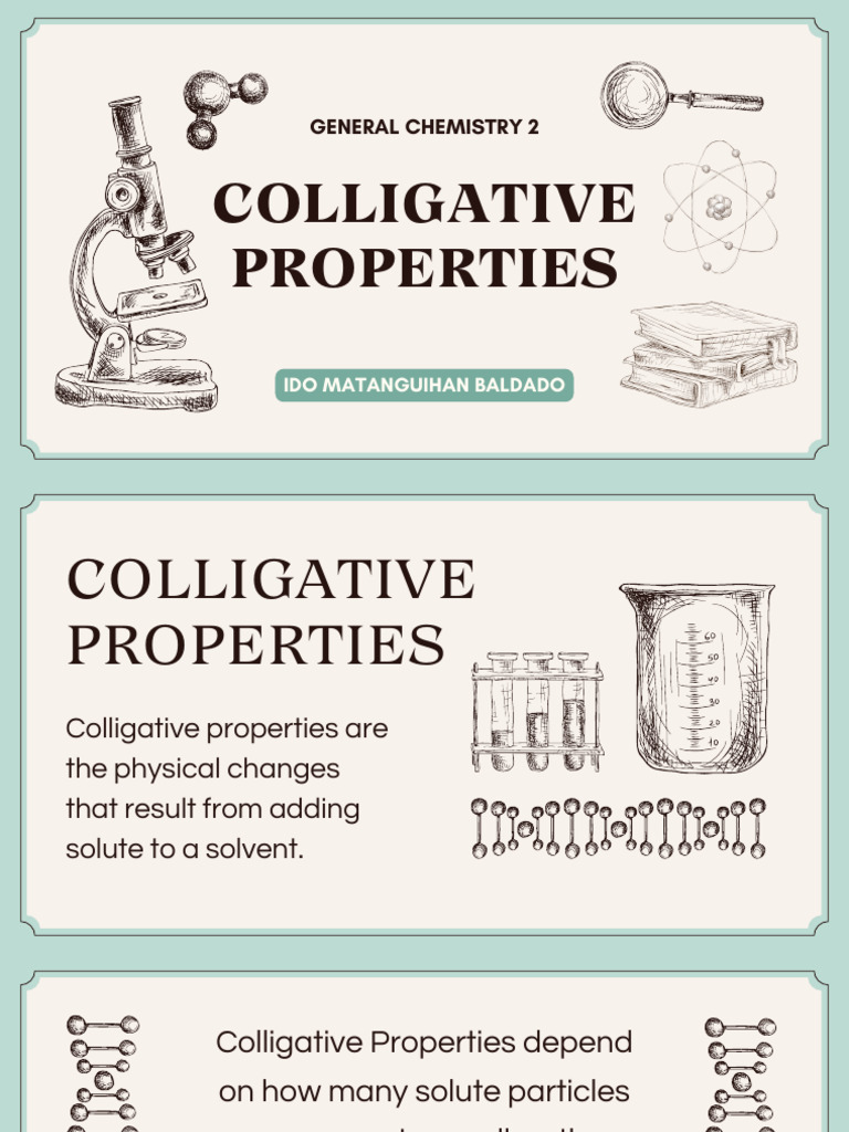 Colligative Properties | PDF