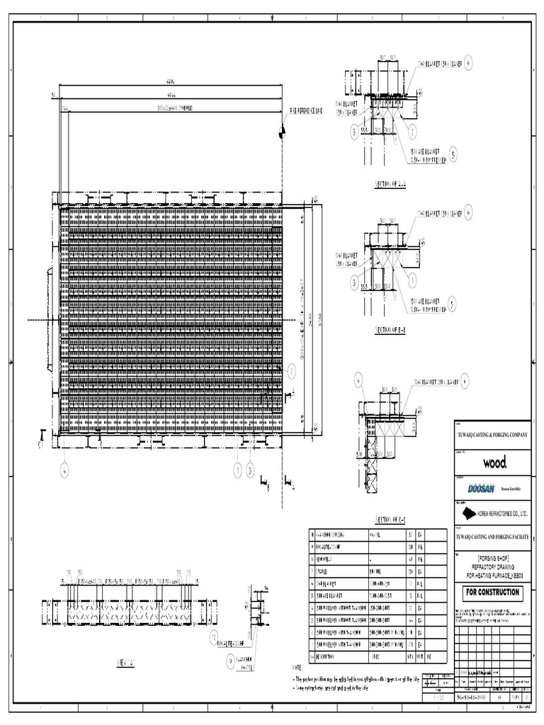Twq-Yk08-Kbb-387430 (Forging Shop) Refractory Drawing For Heating ...