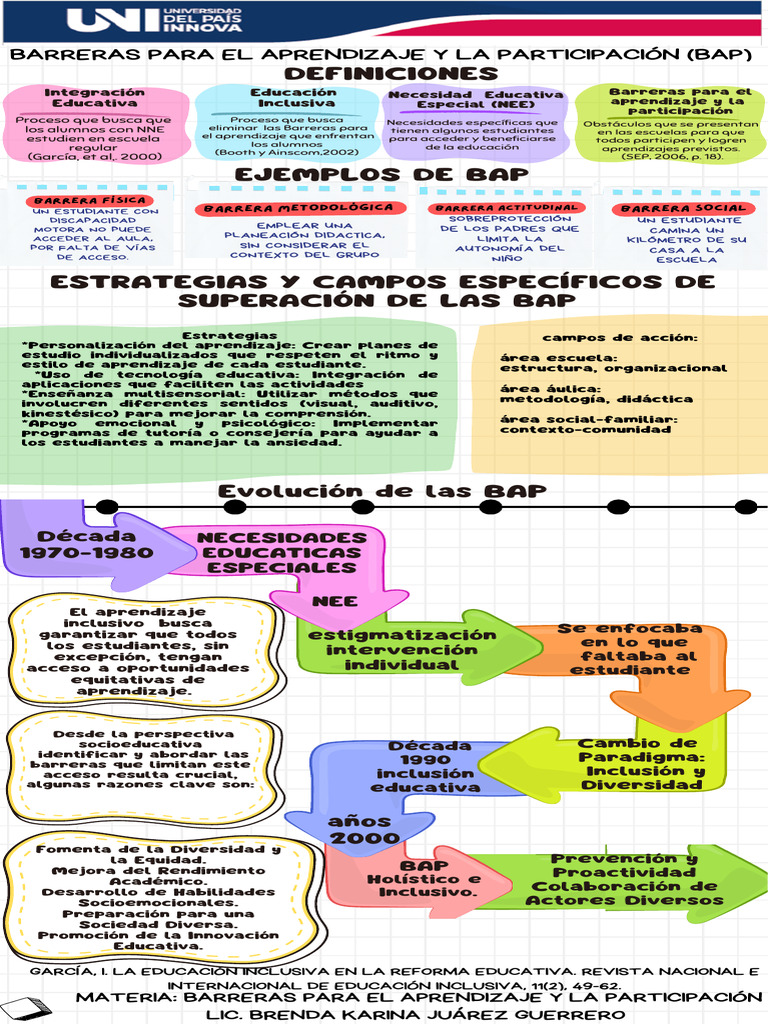 infografía BAP | PDF | Aprendizaje | Inclusión (Educación)