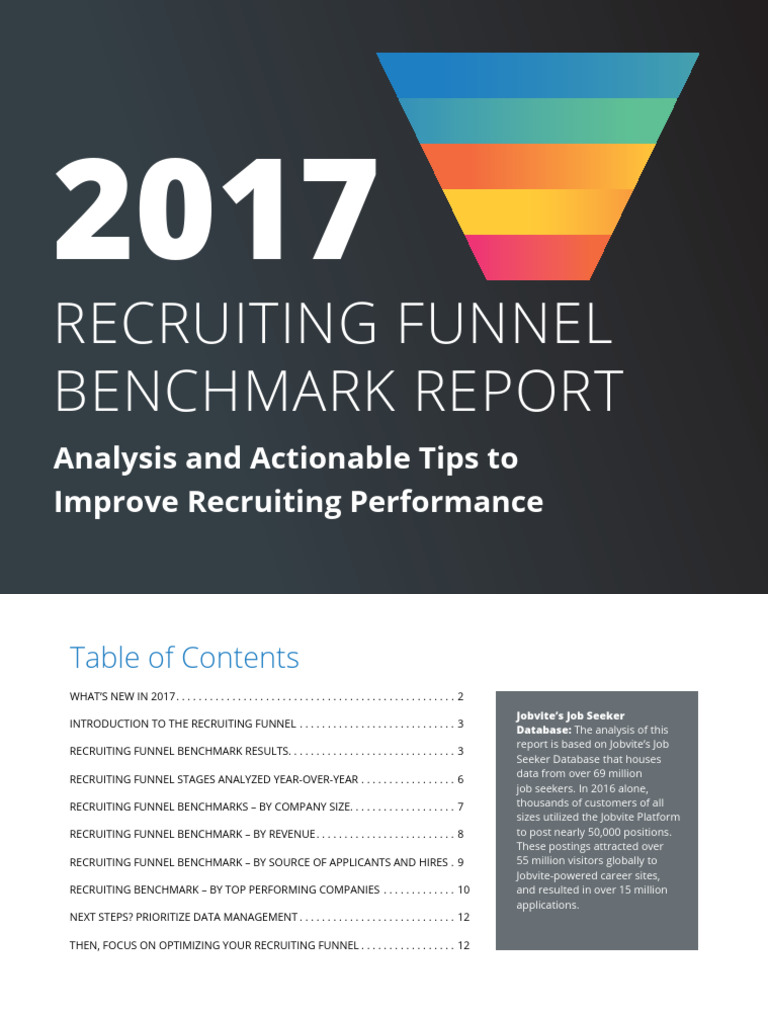 Jobvite 2017 Recruiting Funnel Benchmark Report | PDF | Recruitment | Macroeconomics