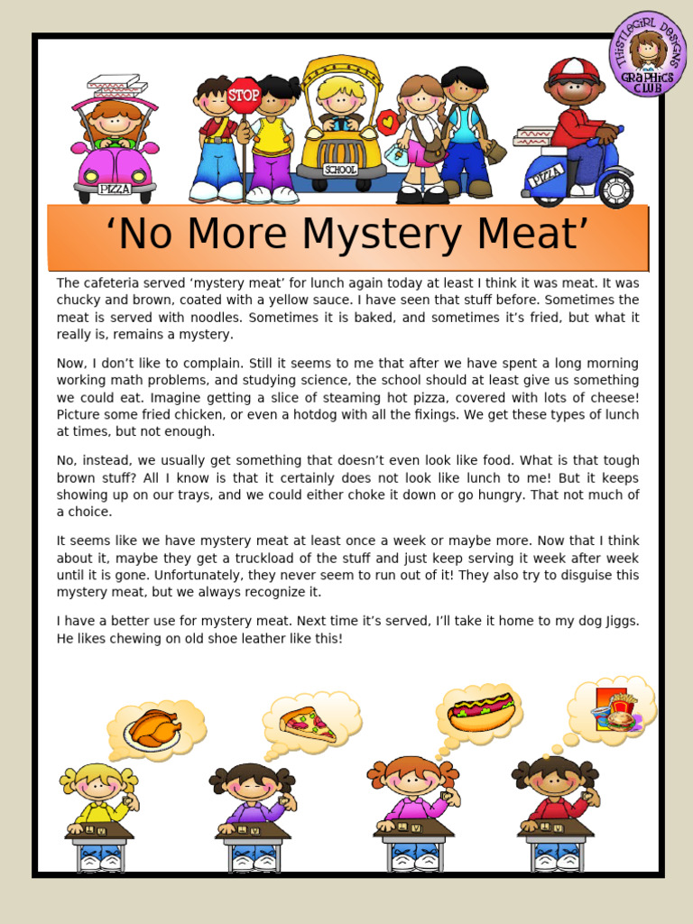No More Mystery Meat Reading Comprehension Exercises - 6020 | PDF ...